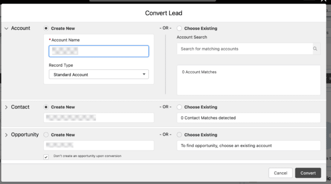 FAQ: Salesforce Lead Conversion and Field Mapping - Parquet Development